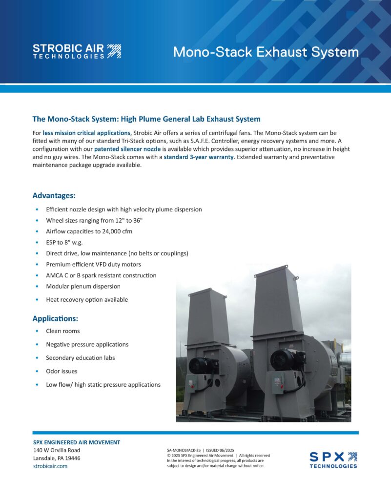 Strobic Air Product Brochures | Download Now